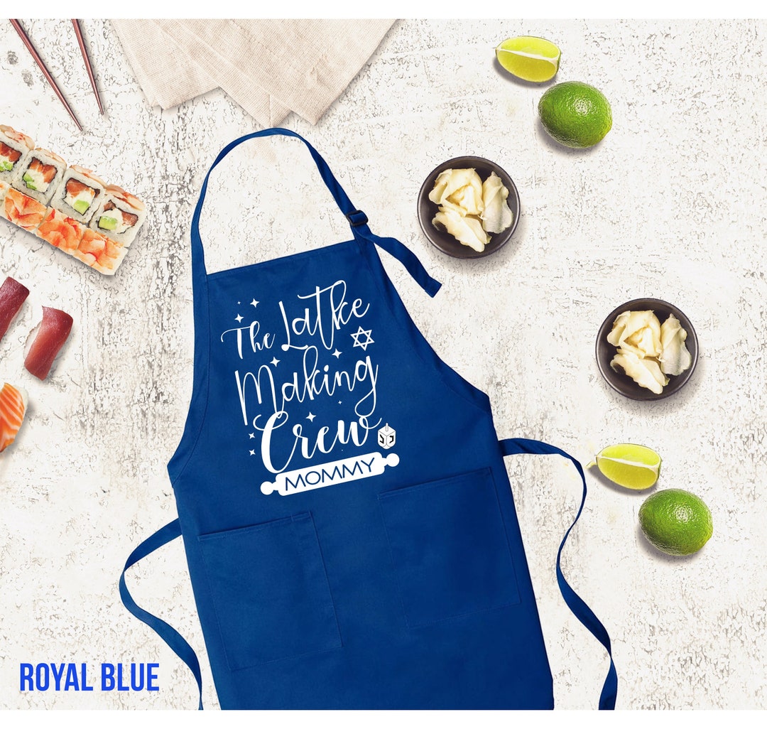 Custom Apron, the Latke Making Crew Aprons, Hanukkah Mens Gift ...