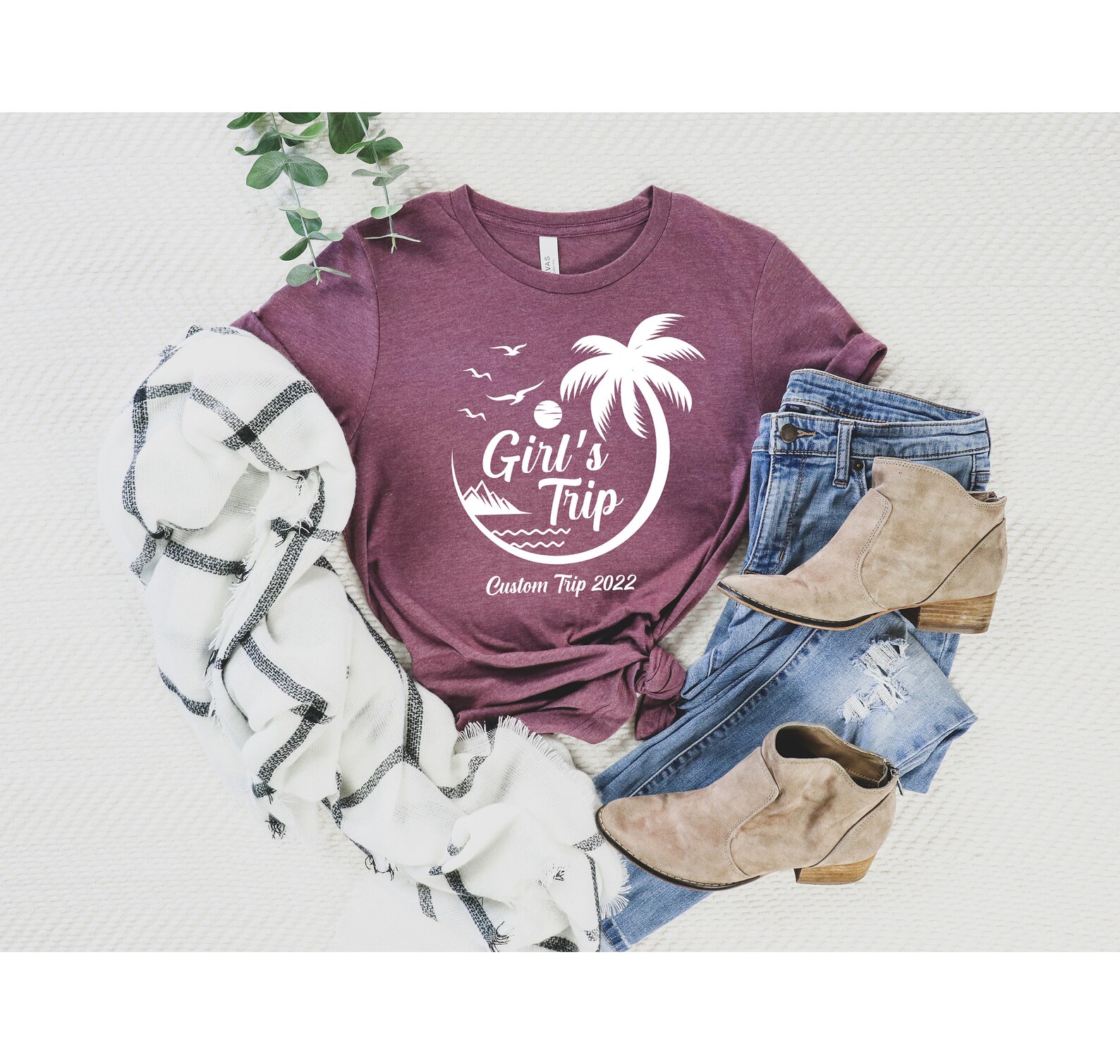 Girls Trip Shirts Custom Beach Shirts for Girls Trip - Etsy