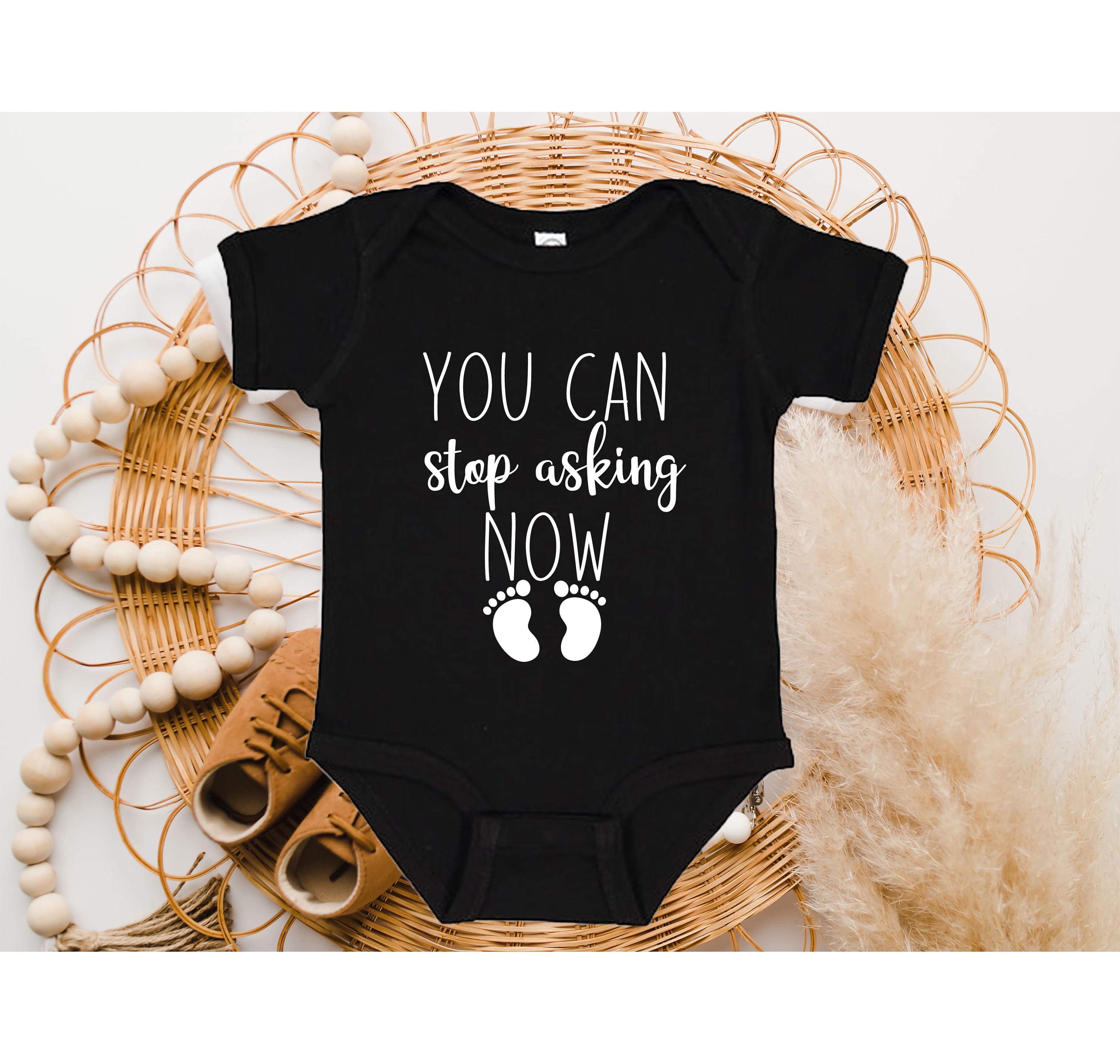 You Can Stop Asking Now Onesie®, Baby Onesie®, Baby Bodysuit, Baby ...