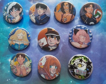 Anime Buttons - Etsy