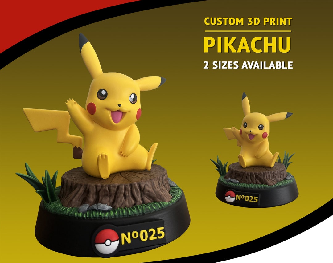 Pikachu Diorama 3D Print Hand Painted Fan Made Pokemon Statue - Etsy