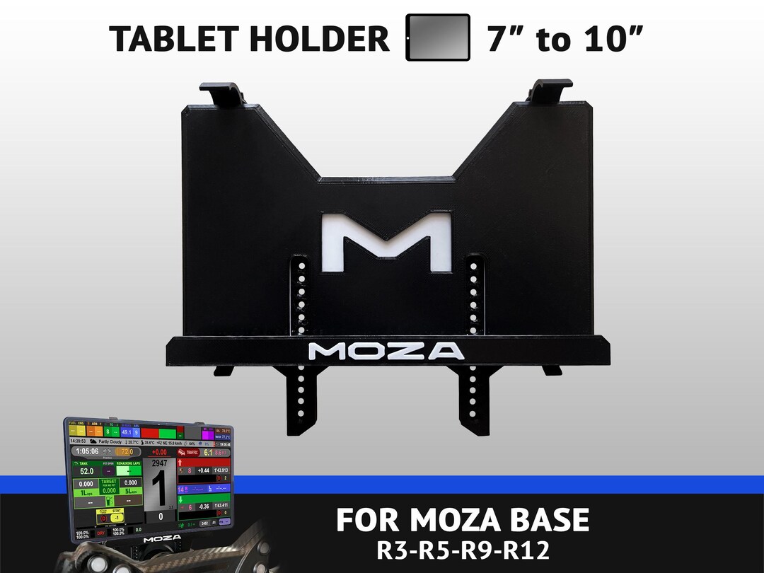 Tablet 7" to 10" Holder for Moza Base R3 R5 R9 R12 - Display Your ...