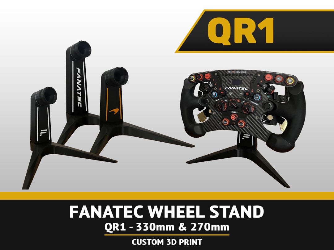 Fanatec Wheel Stand QR1 - Custom 3D Print for 330mm Circle Wheel and ...