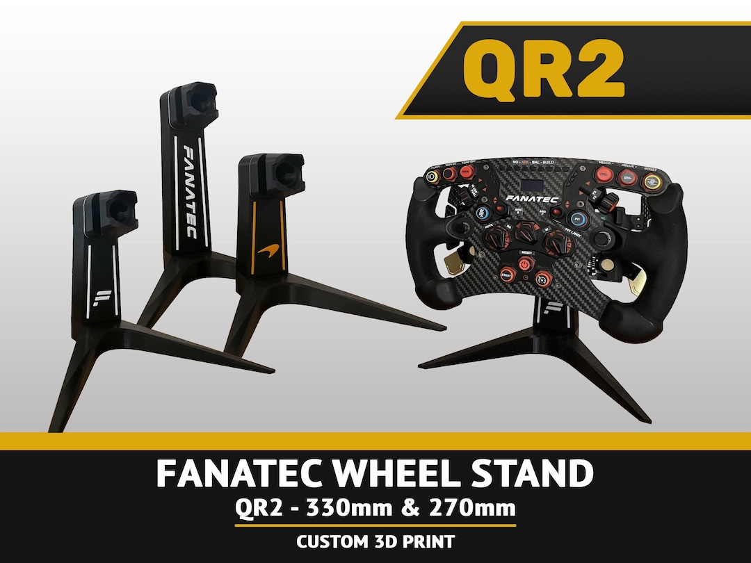 Fanatec Wheel Stand QR2 - Custom 3D Print for 330mm Circle Wheel and ...