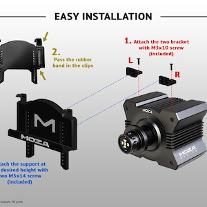 Phone Holder for Moza Base R3 R5 R9 R12 - Display Your Dashboard - 3D ...