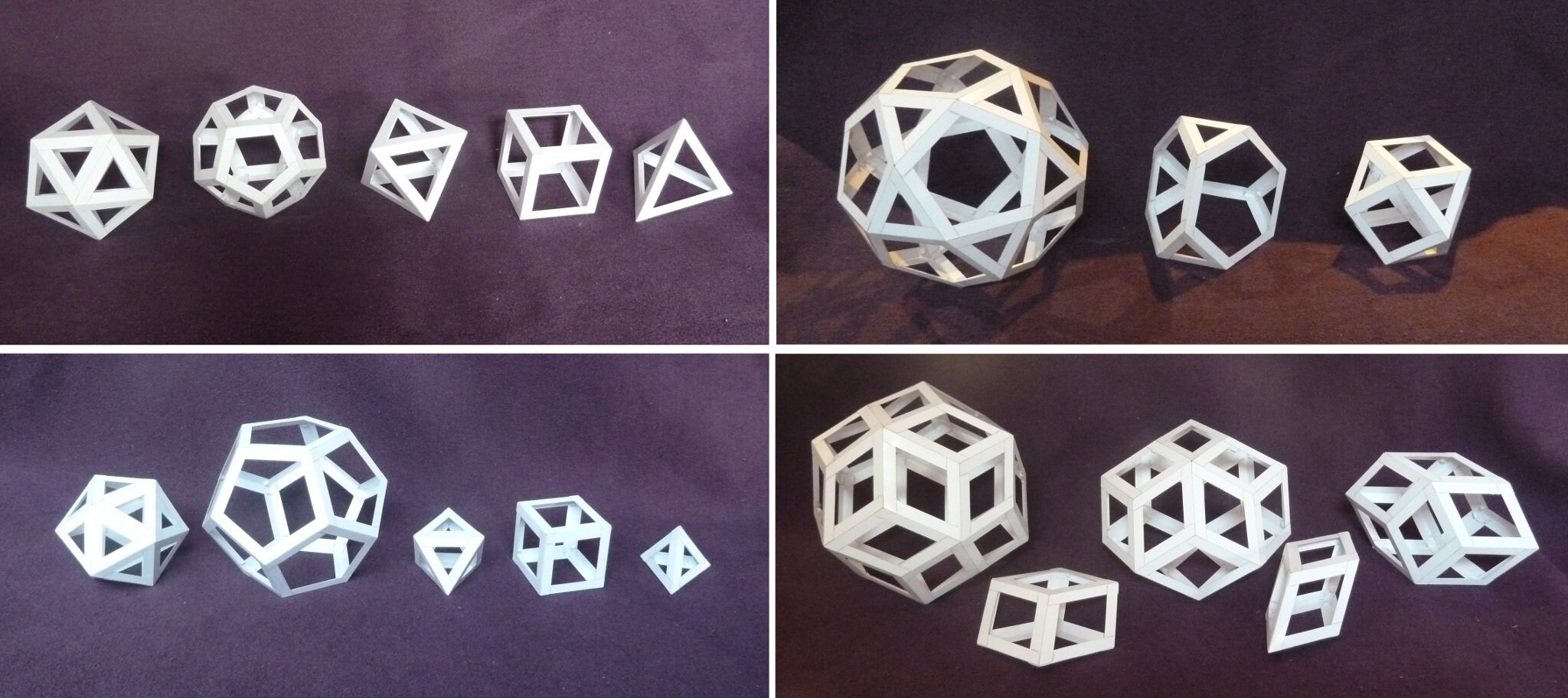 Combination Sets Polyhedron Models Platonic Archimedean - Etsy UK