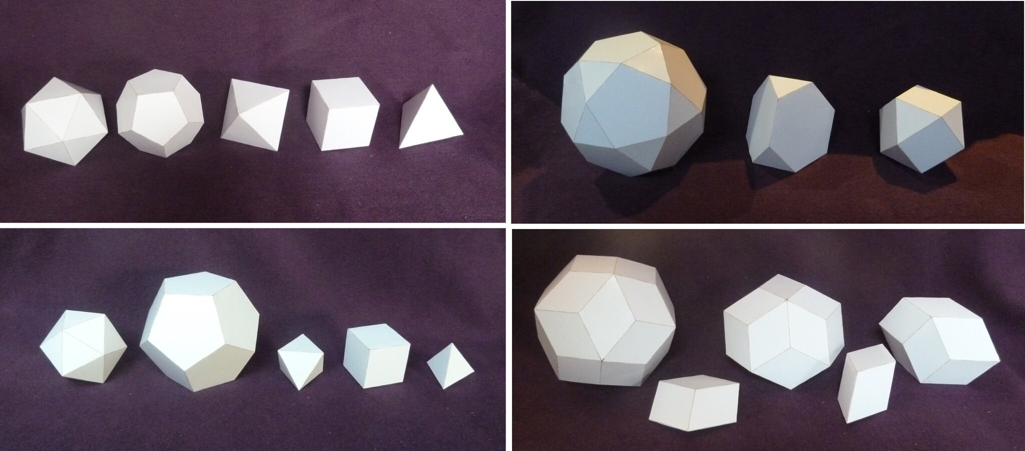 Combination Sets Polyhedron Models Platonic Archimedean - Etsy UK
