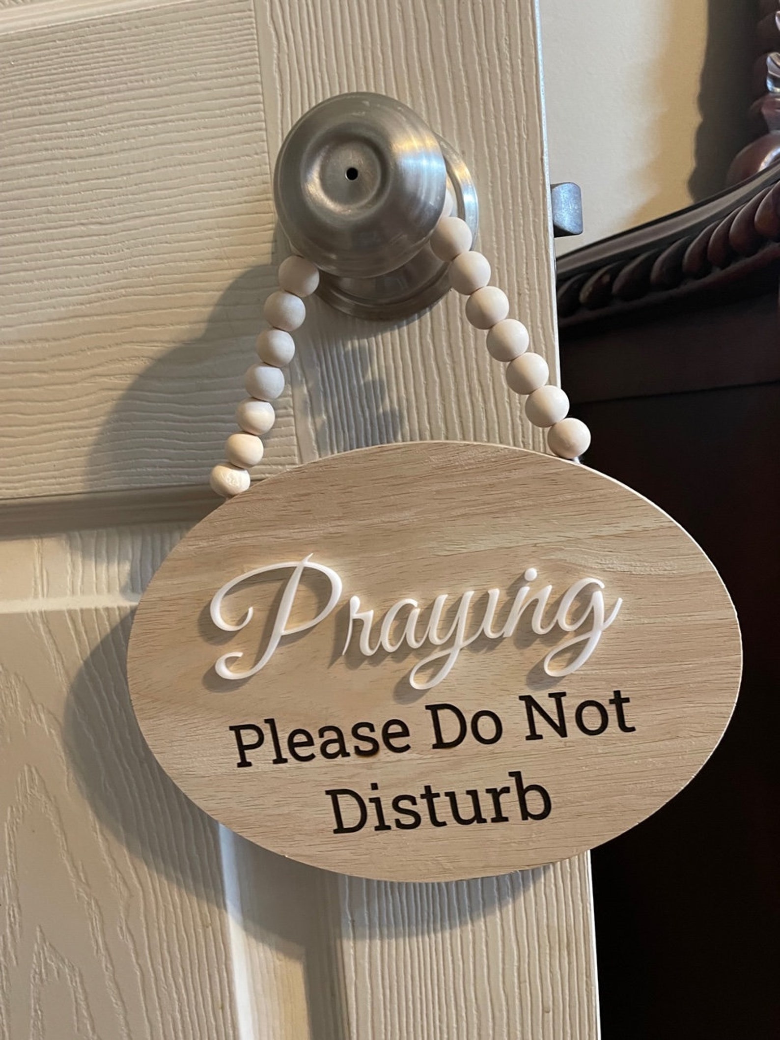 Praying Please Do Not Disturb Door Hanger - Etsy
