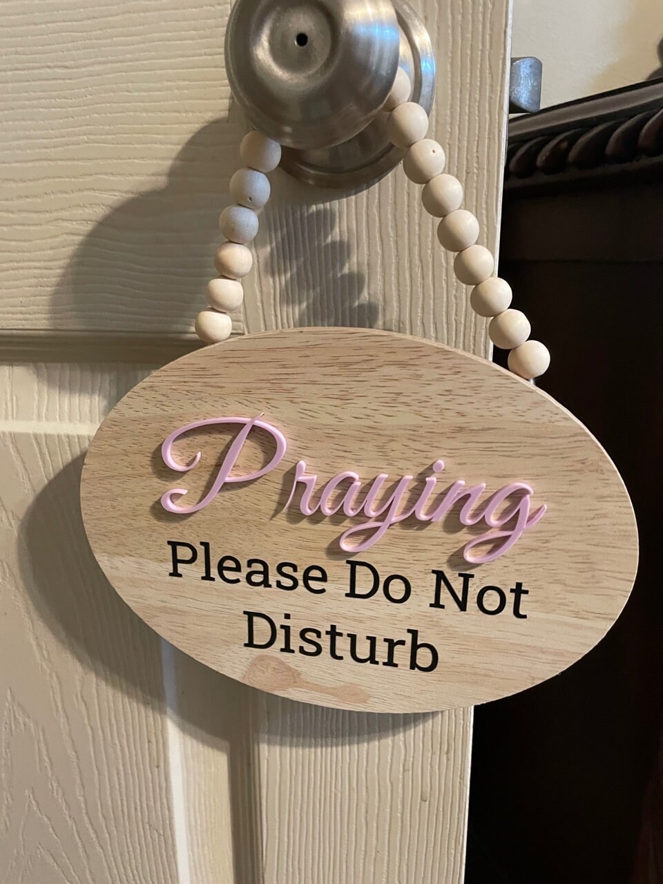 Praying Please Do Not Disturb Door Hanger - Etsy