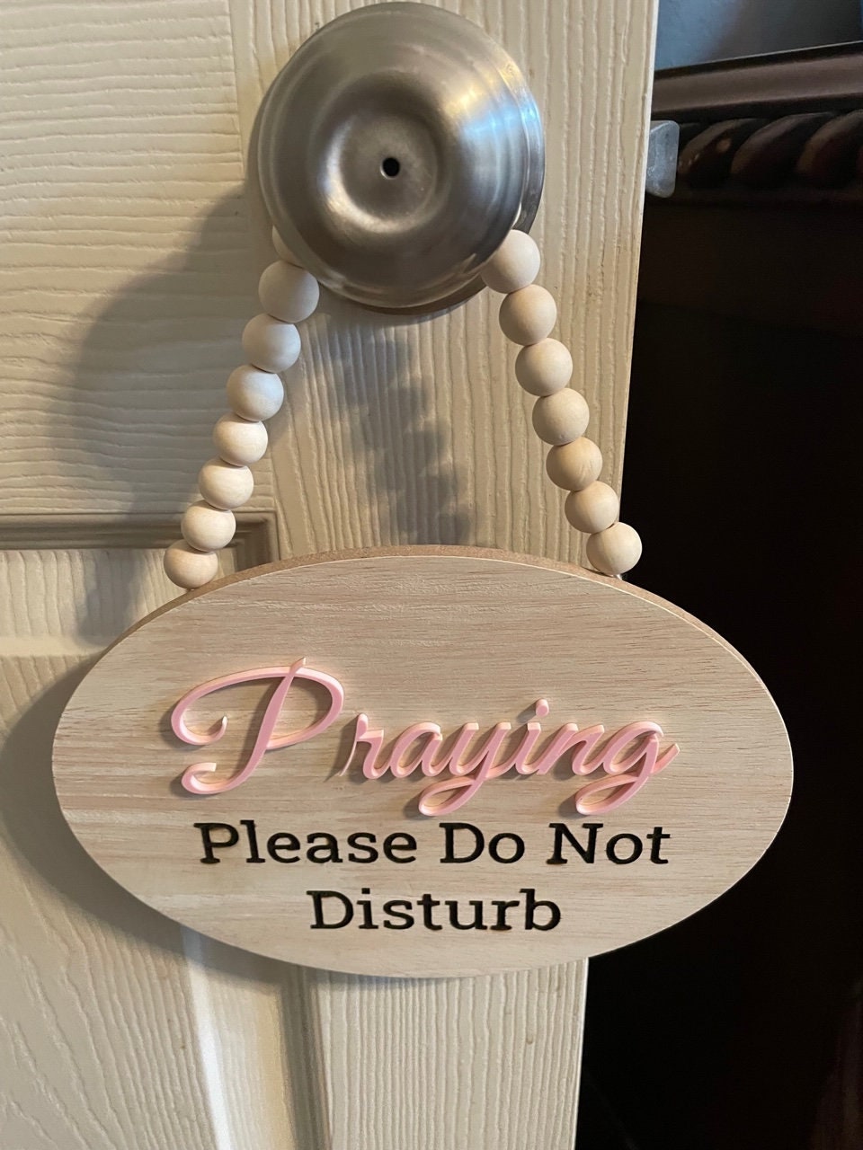 Praying - Please Do Not Disturb Door Hanger - Etsy