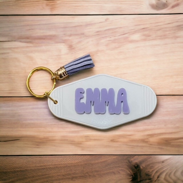 Retro Acrylic Keychains Vintage Motel Style - Etsy
