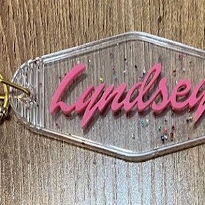 Retro Acrylic Keychains Vintage Motel Style - Etsy