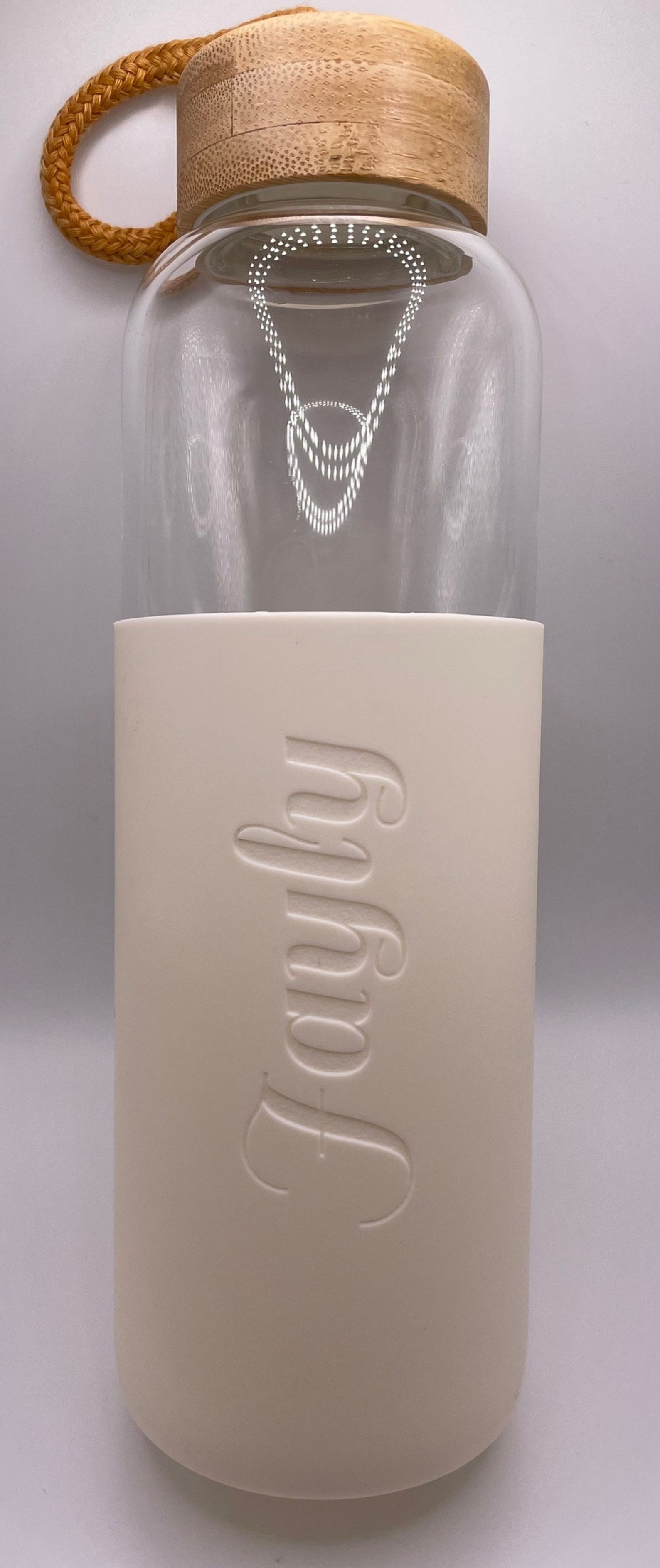 Engraved Personalized Glass Water Bottle - Etsy