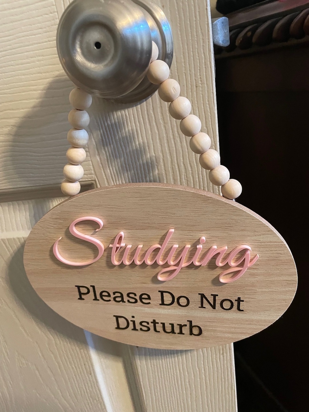 Studying Door Hanger: Do Not Disturb Sign - College Dorm Decor - Etsy
