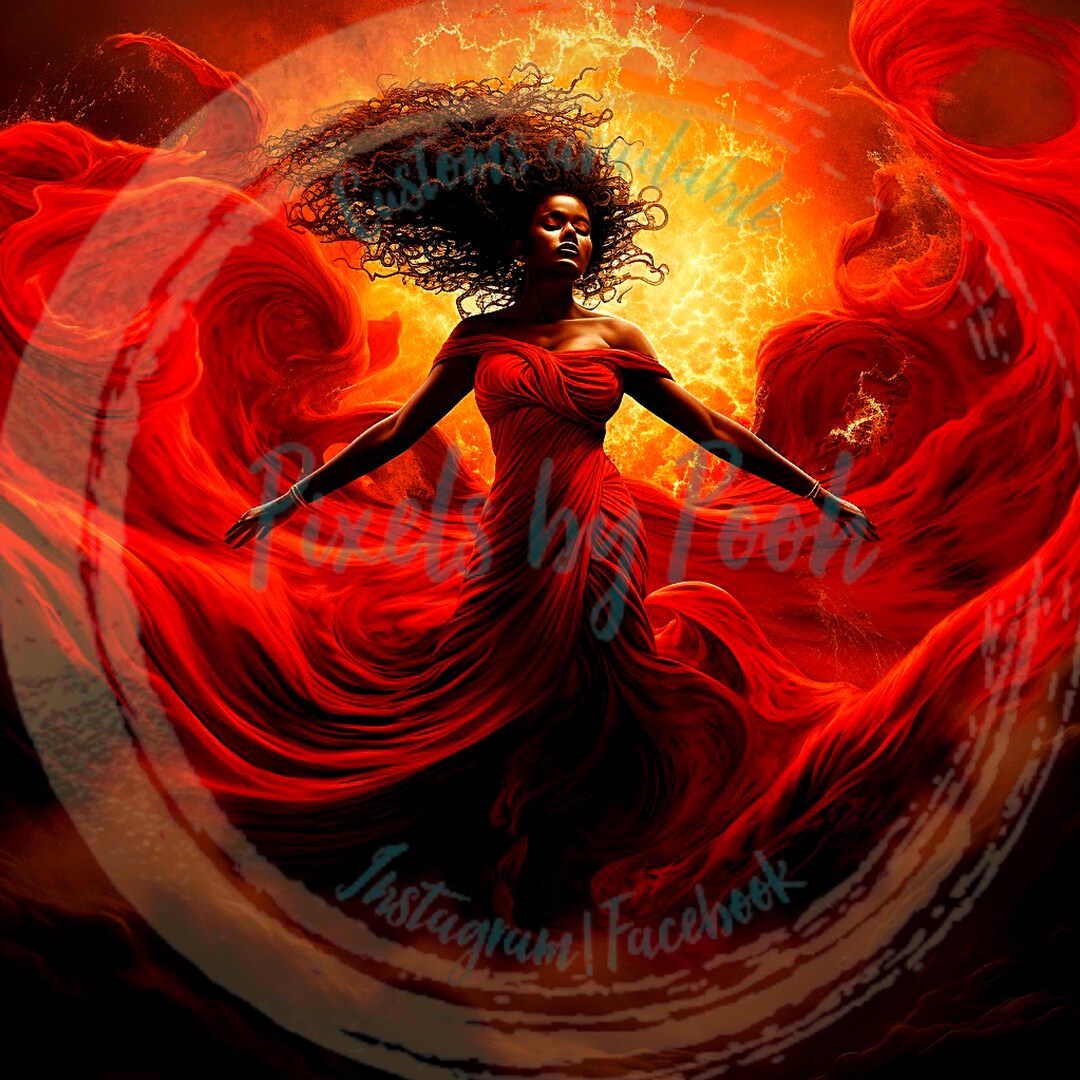 Oya-storm Dancer| Beautiful African American Woman| Orisha| Digital Art ...