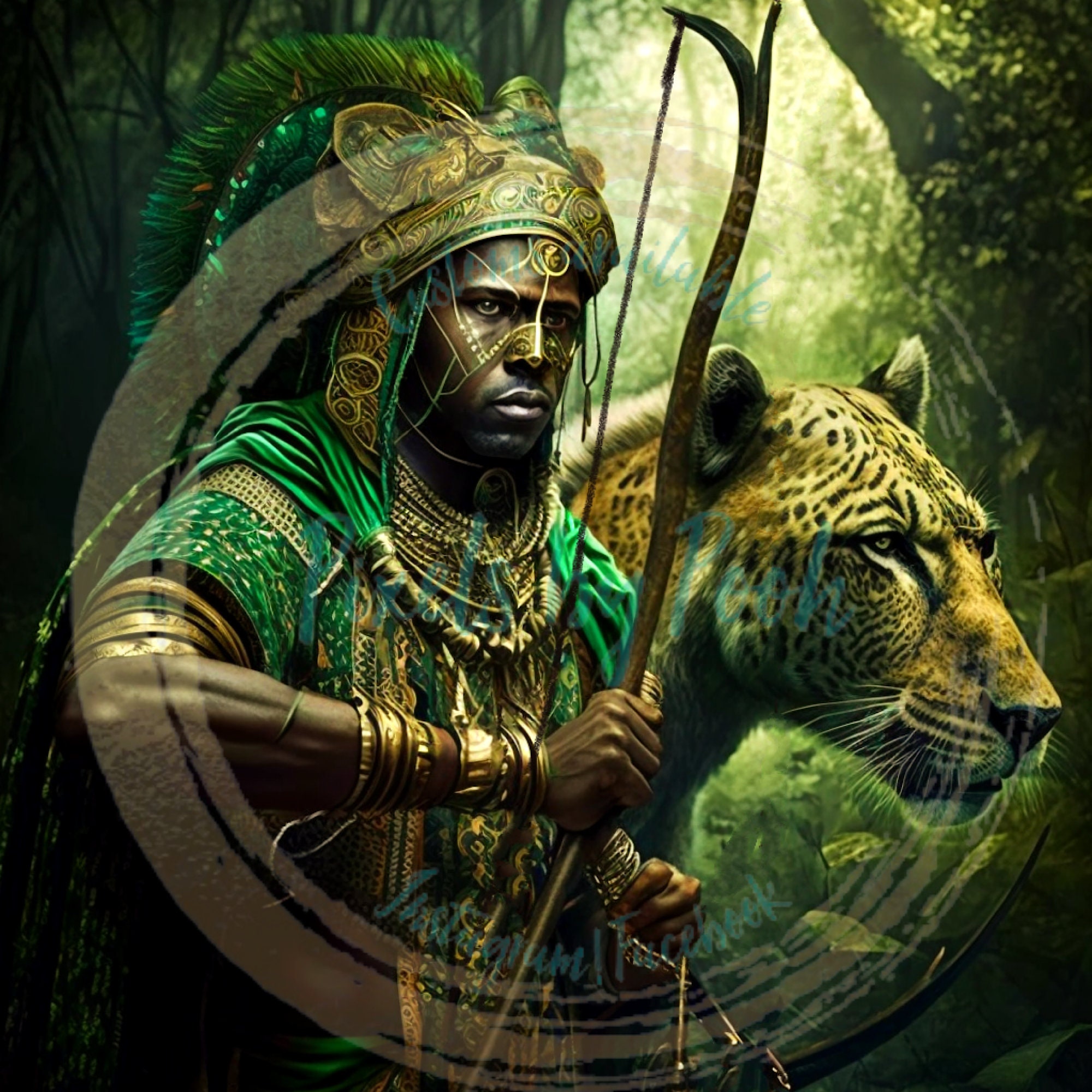 Oshosi|ososi|oxóssi|orisha|png - Etsy