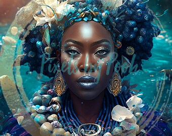 Oya-goddess of Lightening Beautiful African American Woman Orisha ...