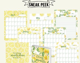 Lemon Printable Planner | Etsy