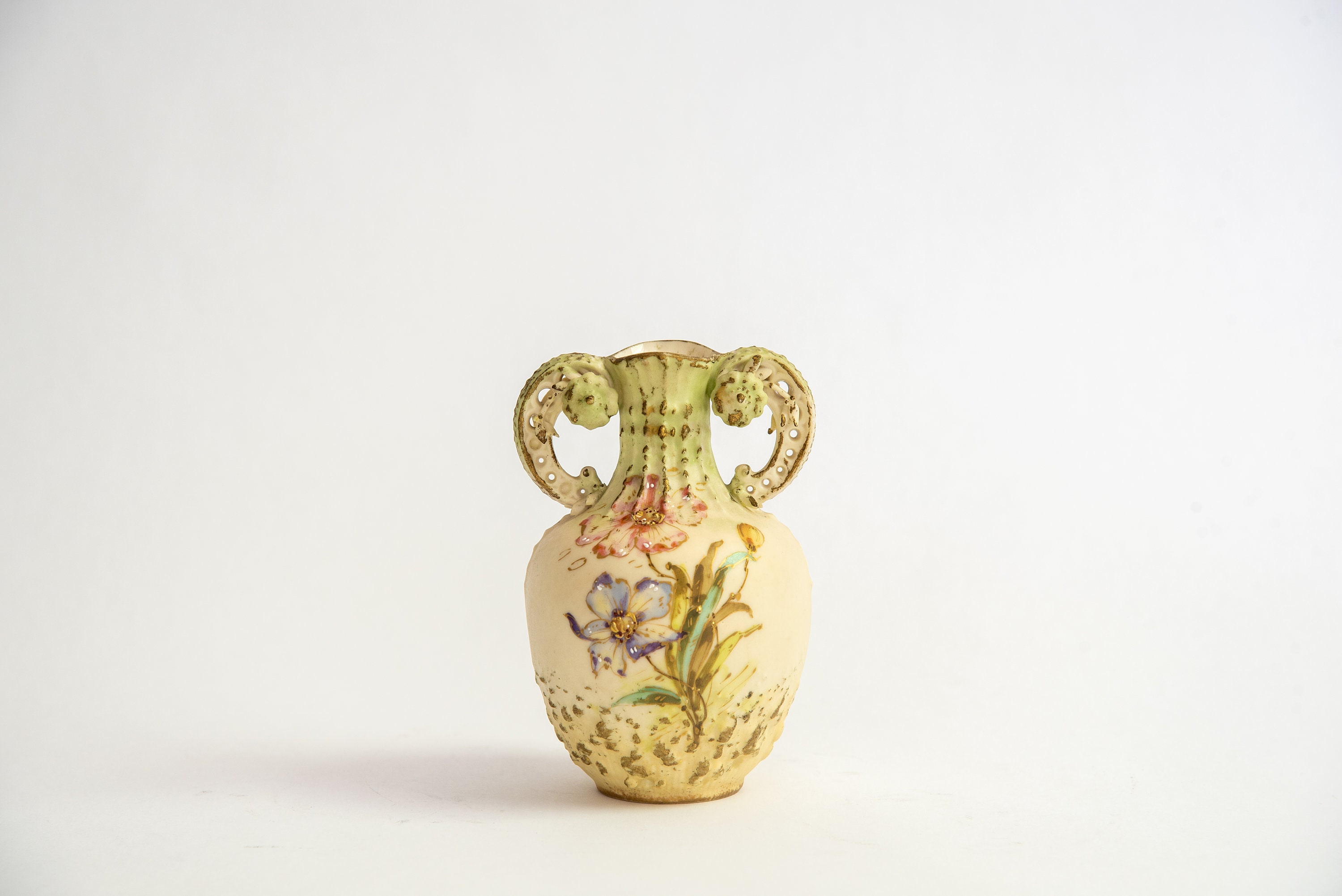 Antique Turn-teplitz Bohemian/austrian RS&K Dual Handle Vase - Etsy