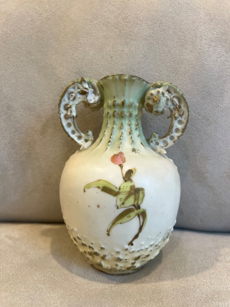 Antique Turn-teplitz Bohemian/austrian RS&K Dual Handle Vase - Etsy