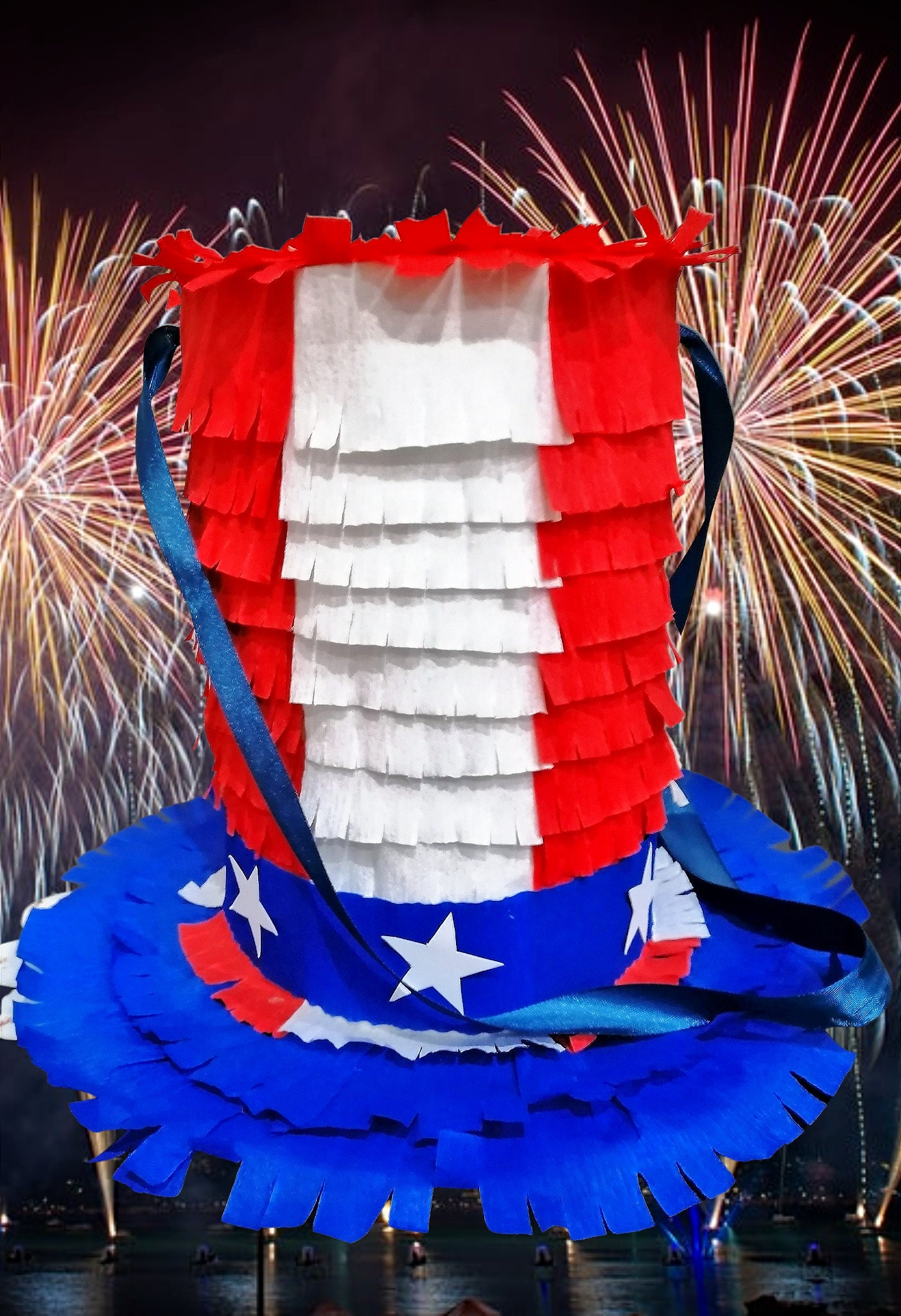 Custom Pinata, Patriotic Hat Pinata, Patriotic Pinata, Veterans Day ...