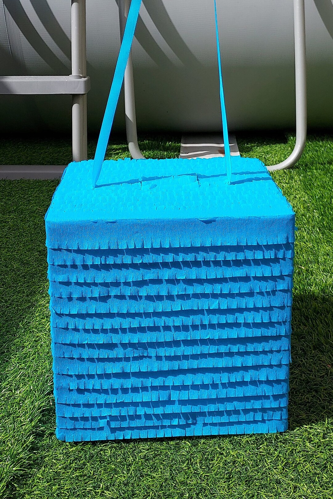 Blue Cube Pinata Custom Pinata for Thematic Party Birthday - Etsy