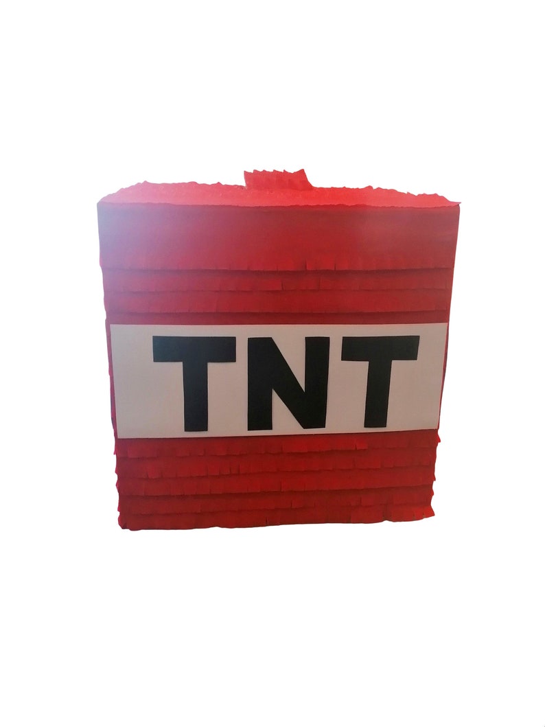 TNT Pinata-red Cube Pinata Great to Design Your Own Pinata Game Theme ...