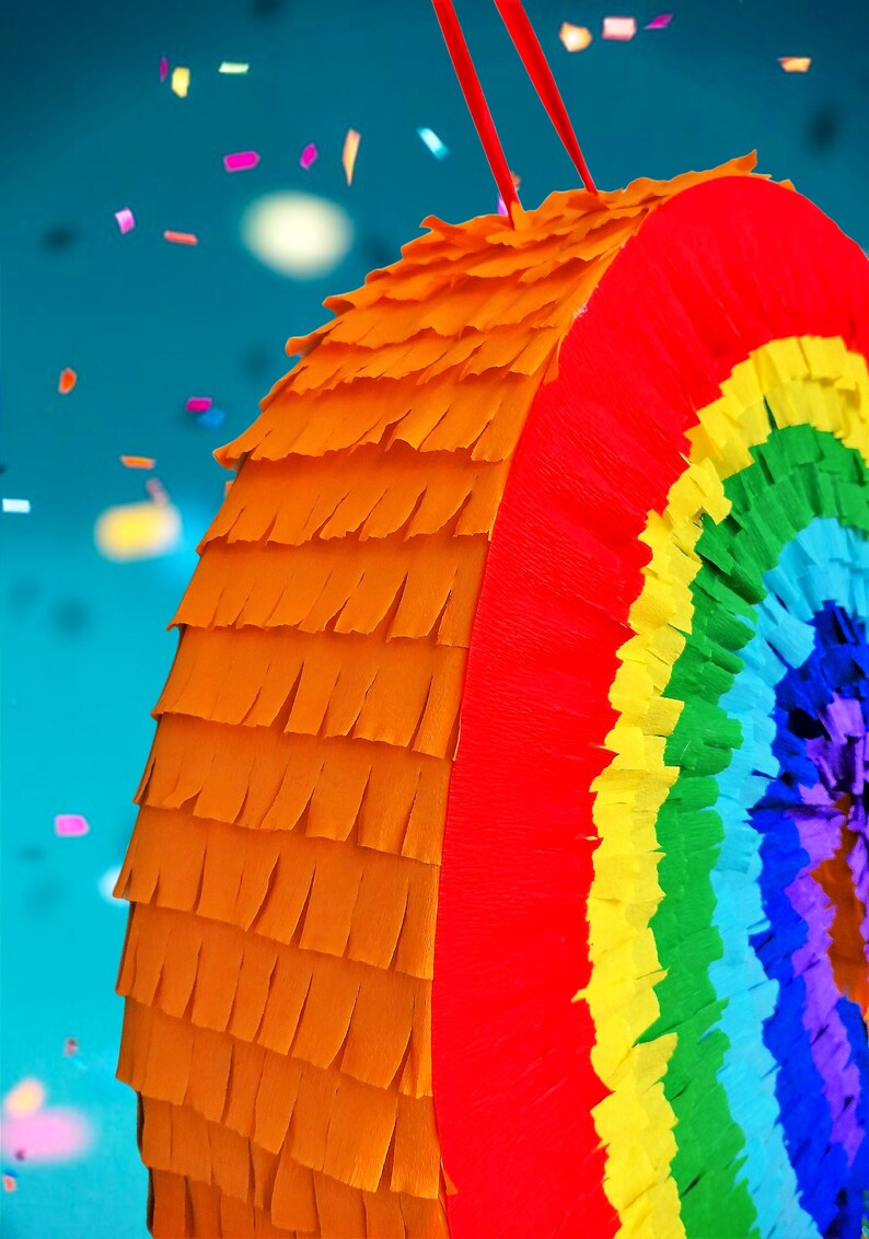 Rainbow Pinata, Custom Pinata for Thematic Party, Party Supplies ...