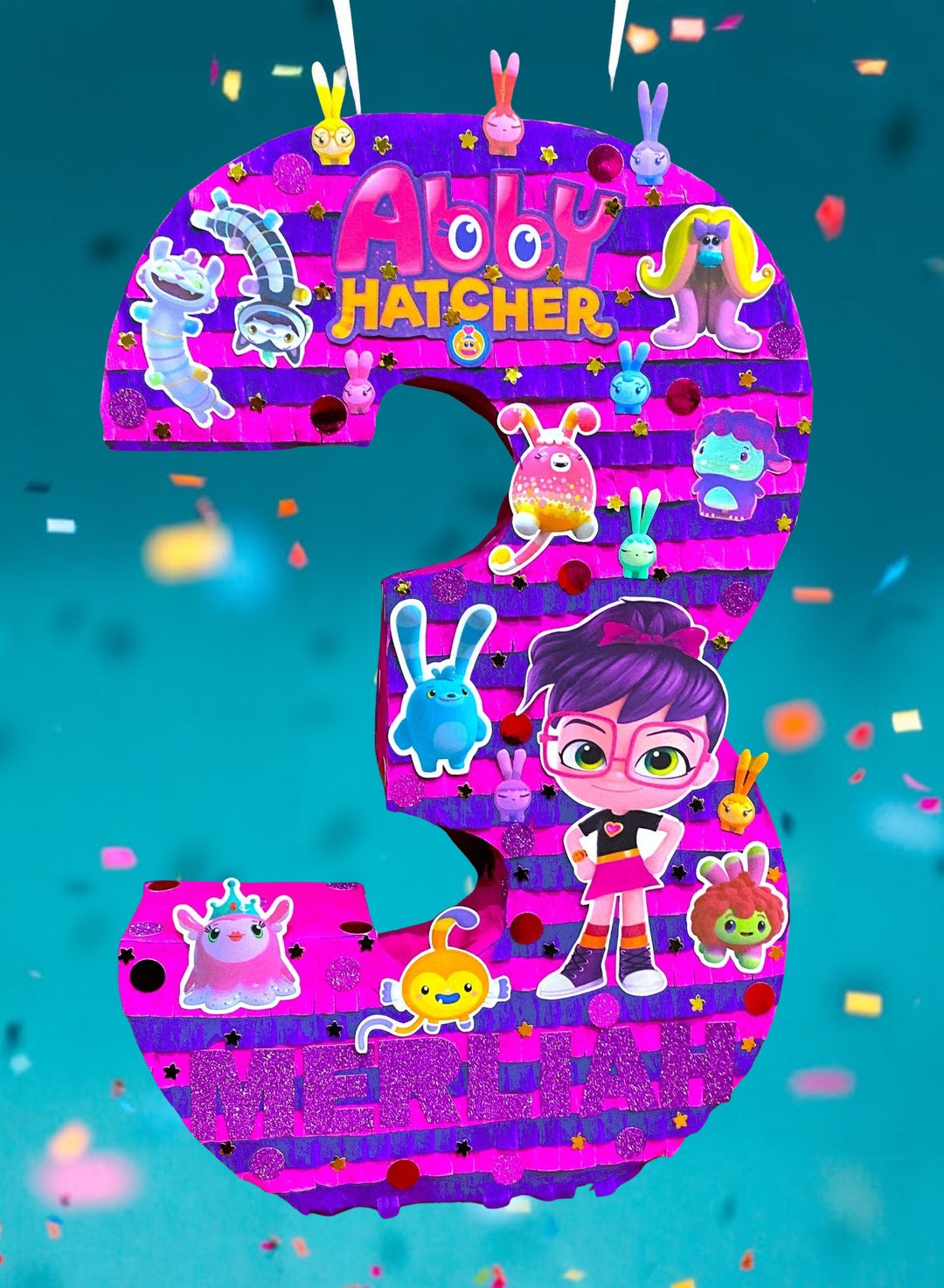 Inspired Pinata Number 3, Party Supplies, Piñata, Custom Pinata ...