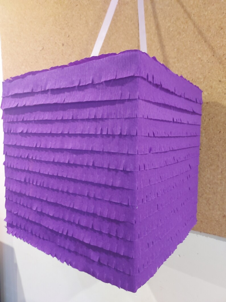 Purple Cube Pinata Custom Pinata for Thematic Party, Birthday Party ...
