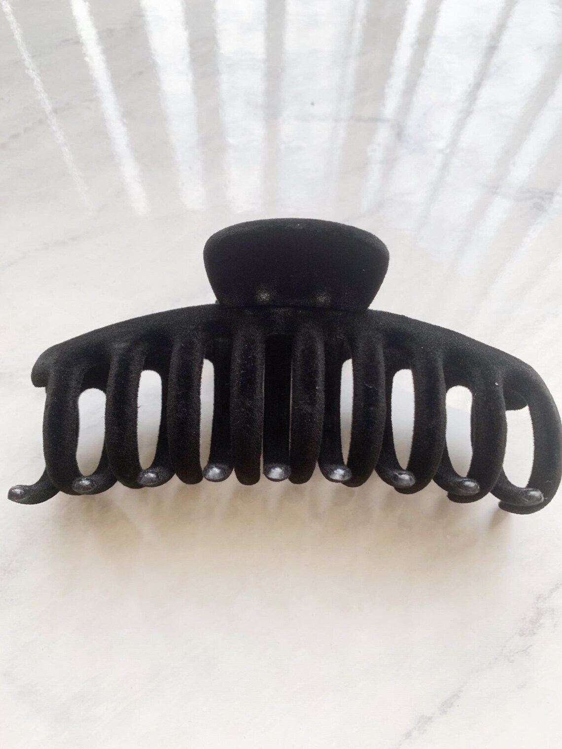 Large Hair Claw Jumbo Hair Claw Plastic Hair Claw Velvet - Etsy