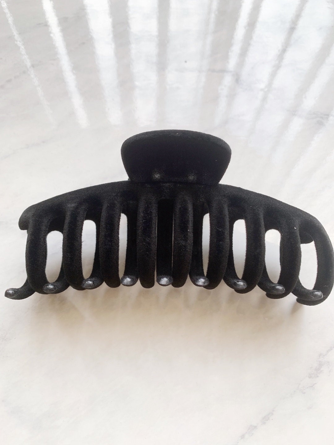 Large Hair Claw Jumbo Hair Claw Plastic Hair Claw Velvet - Etsy