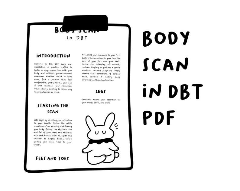 PDF | Body Scan in DBT | Mindfulness Technique Guide | Emotional ...