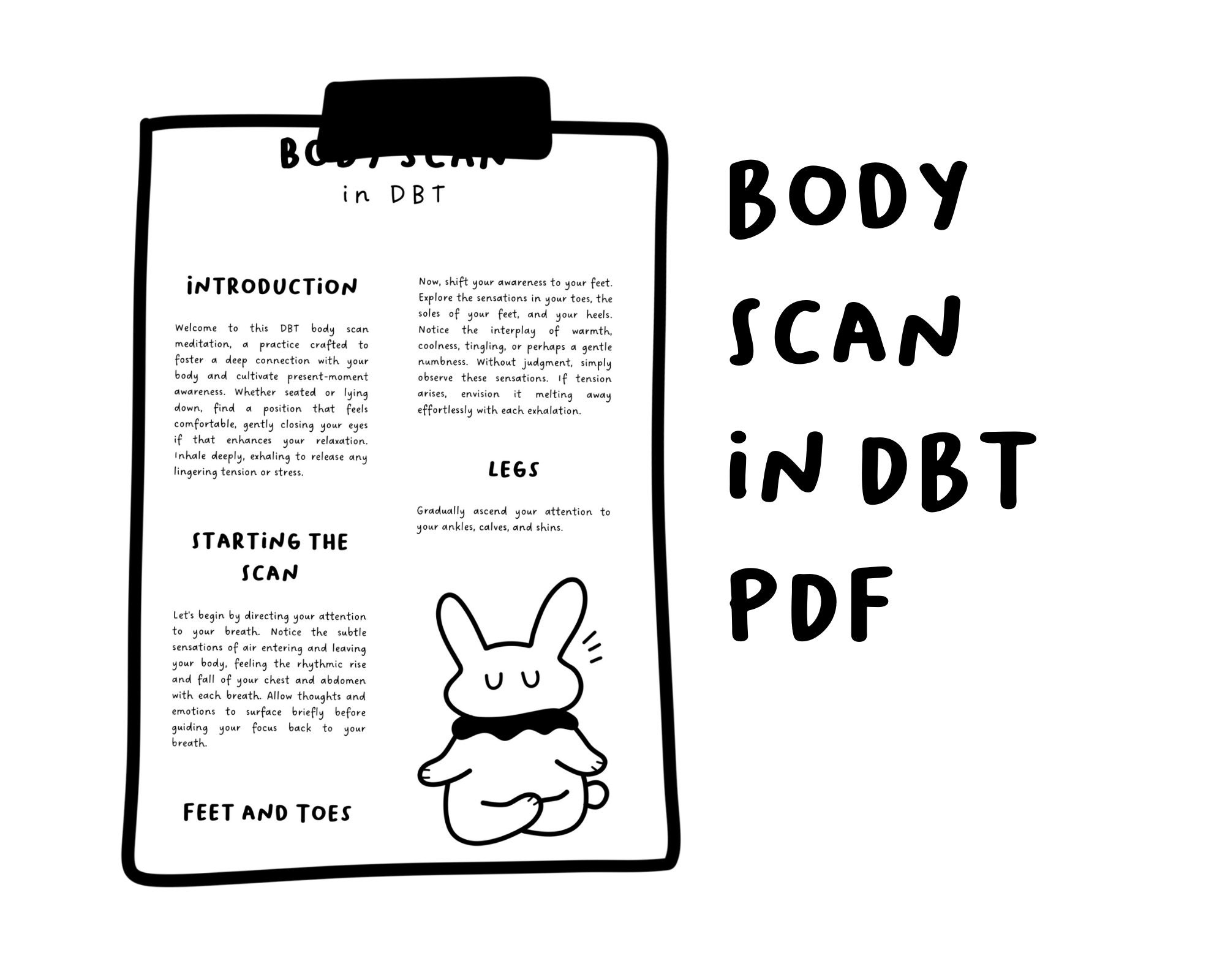 PDF | Body Scan in DBT | Mindfulness Technique Guide | Emotional ...