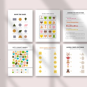 Shapes Matching & Sorting Activity | Montessori Learning Game for ...