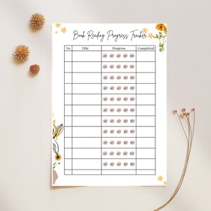 Book Reading Progress Tracker Productivity Planner Book - Etsy