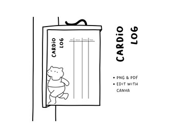 Cardio Workout Tracker, Fitness Planner, Runner's Journal, Work Out Log ...