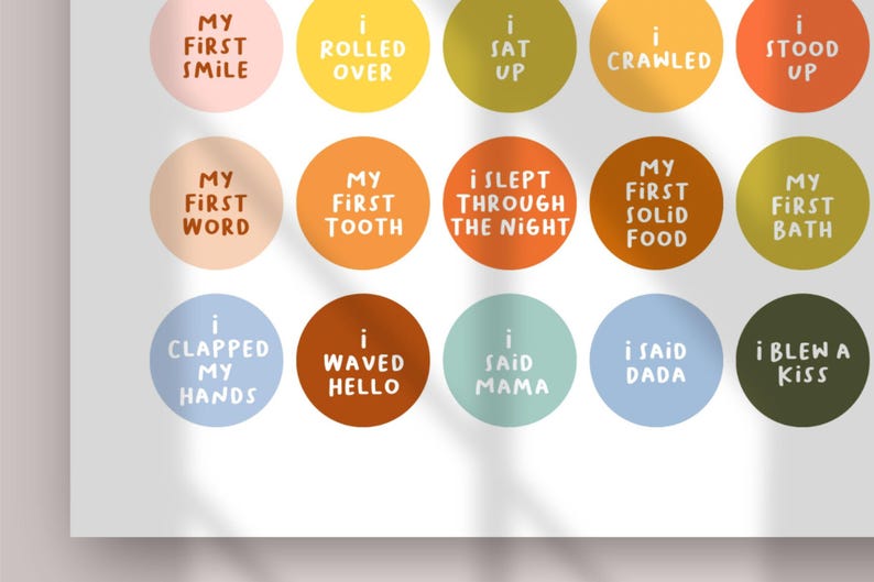 Baby Milestone Tracker – Time & Achievement Printable, Months Weeks ...