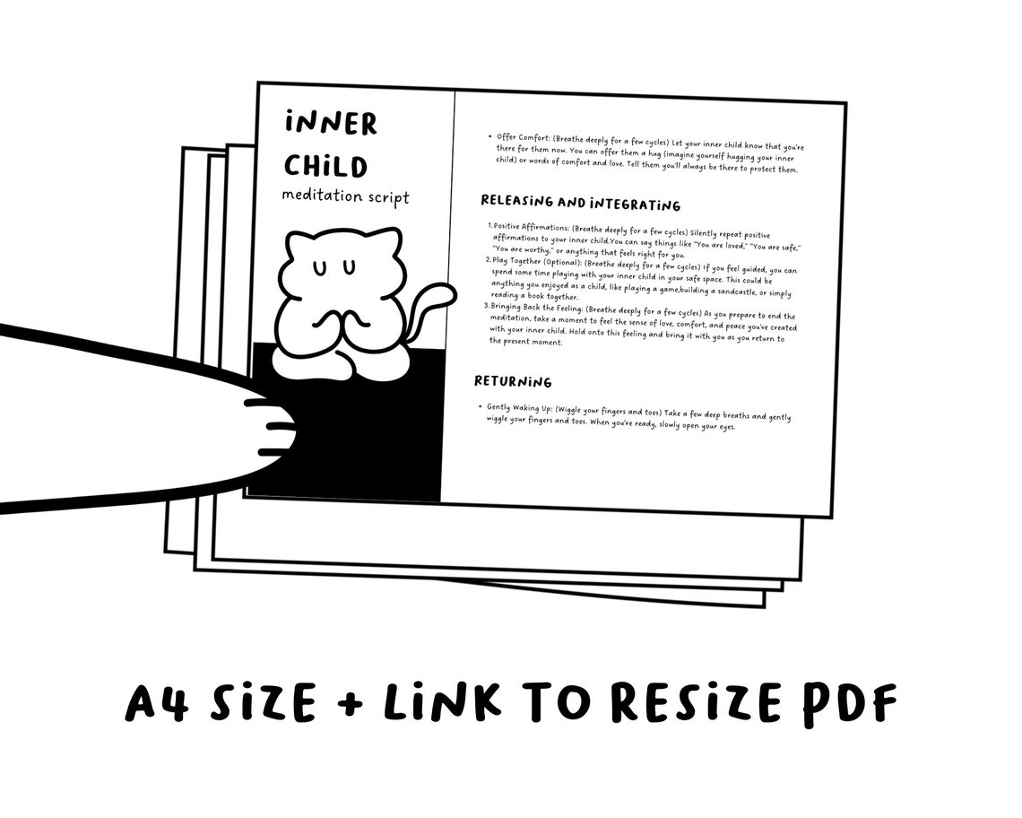 PDF | Inner Child Meditation Script | Editable Template! - Etsy