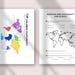 Continents and Oceans Worksheet Printable | World Geography Activity ...