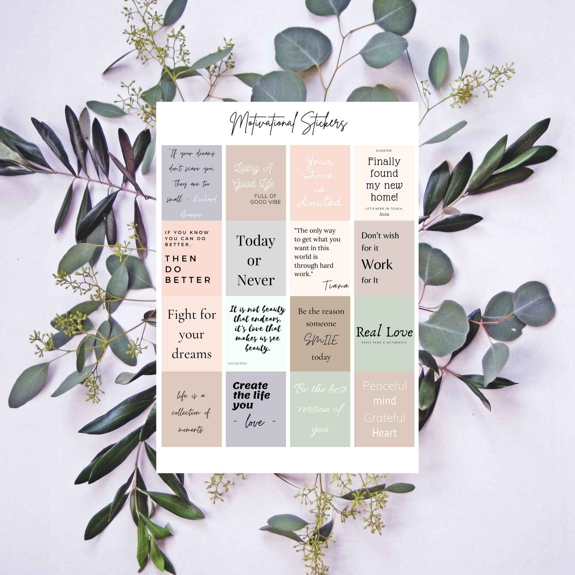 Inspirational Quote Stickers Affirmation Stickers - Etsy