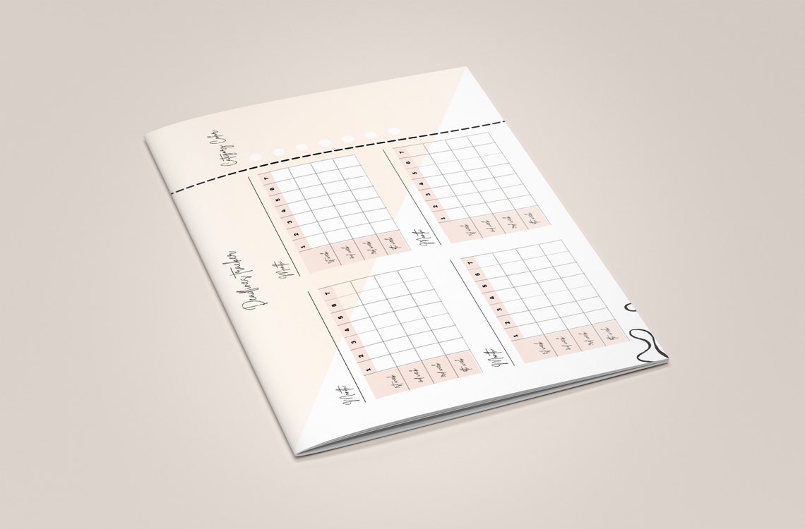 Deadlines Planner Activity Tracker Checkered Planner - Etsy