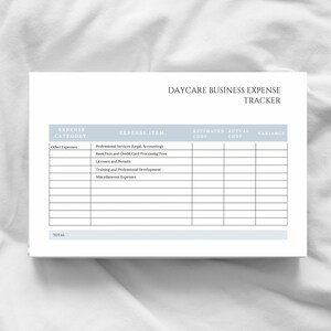 Daycare Business Budget Template Simplify Financial Management editable ...