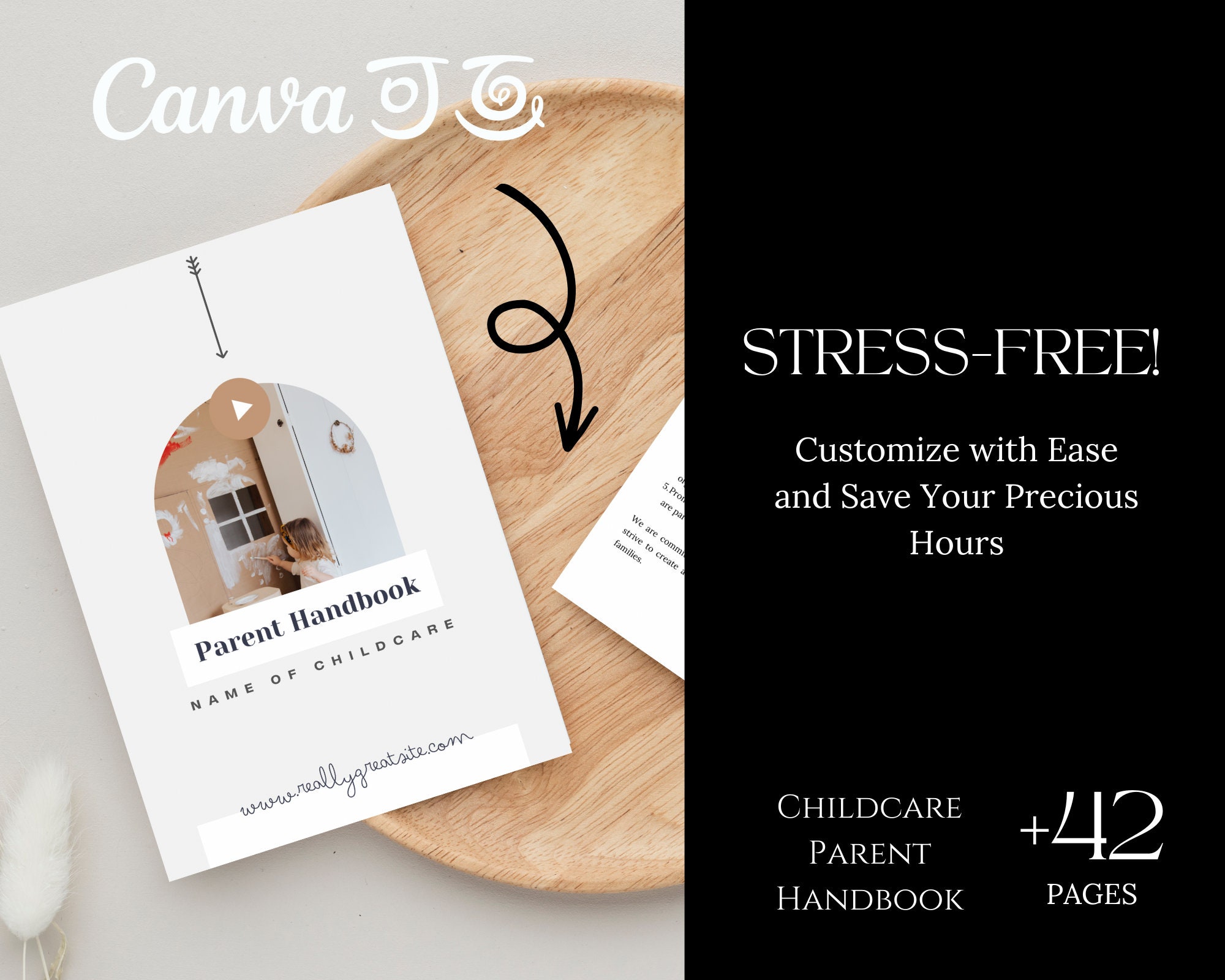 Childcare Parent Handbook Template Edit With Canva - Etsy