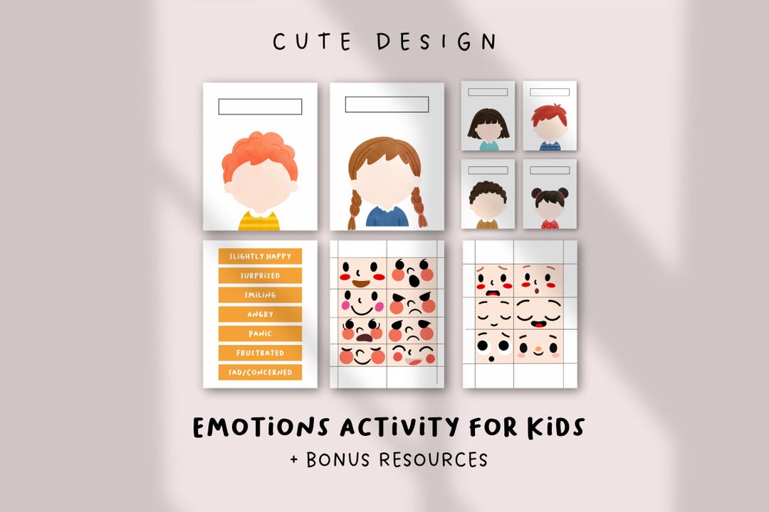 Emotions Activity for Kids | Mix & Match Feelings Game | Social ...