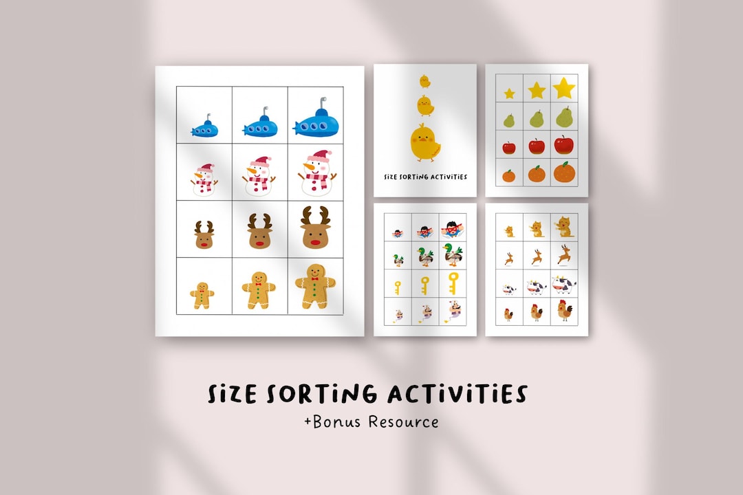 Size Sorting Activities | Big and Small Worksheet | Kindergarten Math ...