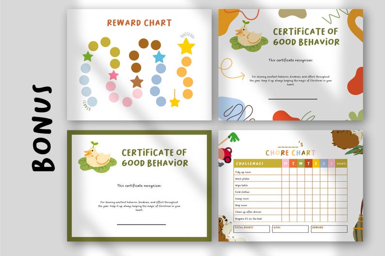 Editable Good Behavior Chart for Kids | Canva Template | Classroom ...