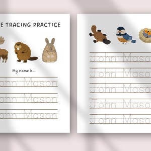 Editable Name Tracing Worksheet | Personalized Writing Practice ...