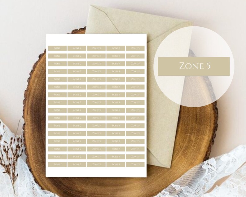 Flylady Zones Stickers [printable] : Available in 5 Colors - Etsy