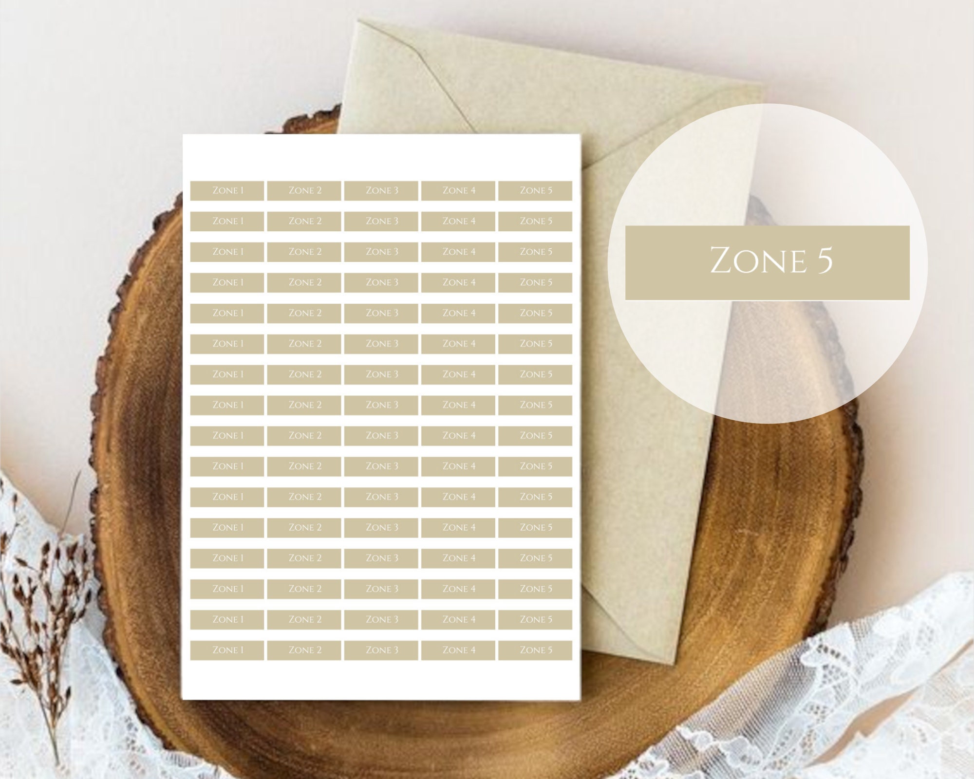 Flylady Zones Stickers [printable] : Available in 5 Colors - Etsy